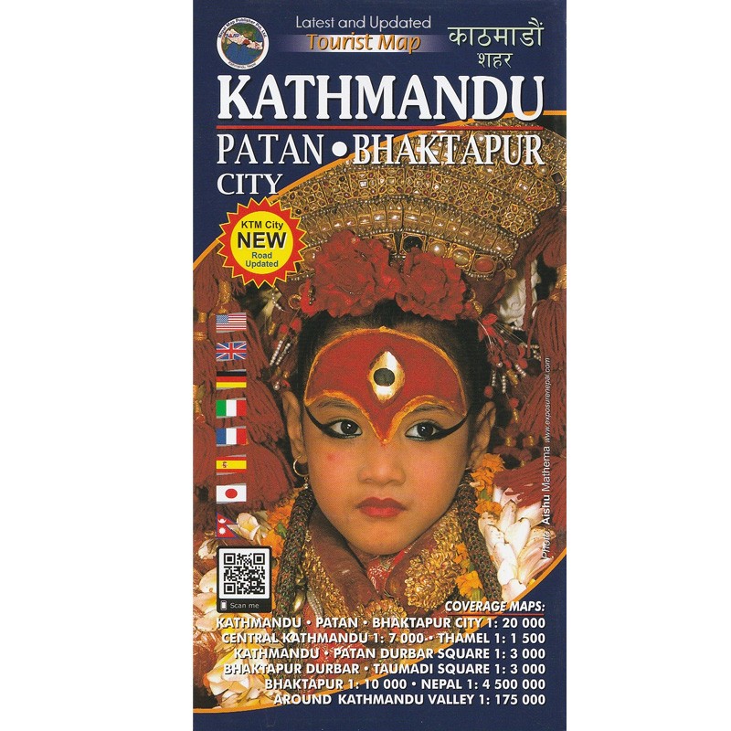 Tourist Map Kathmandu Patan Bhaktapur City