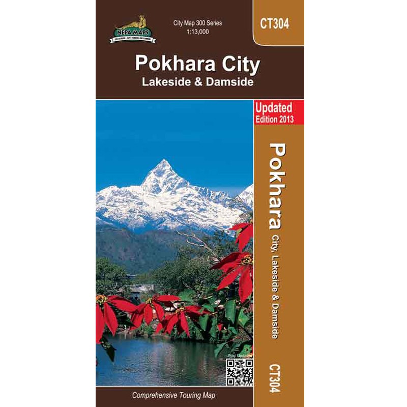 City Map Pokhara city Lakeside and Damside CT304